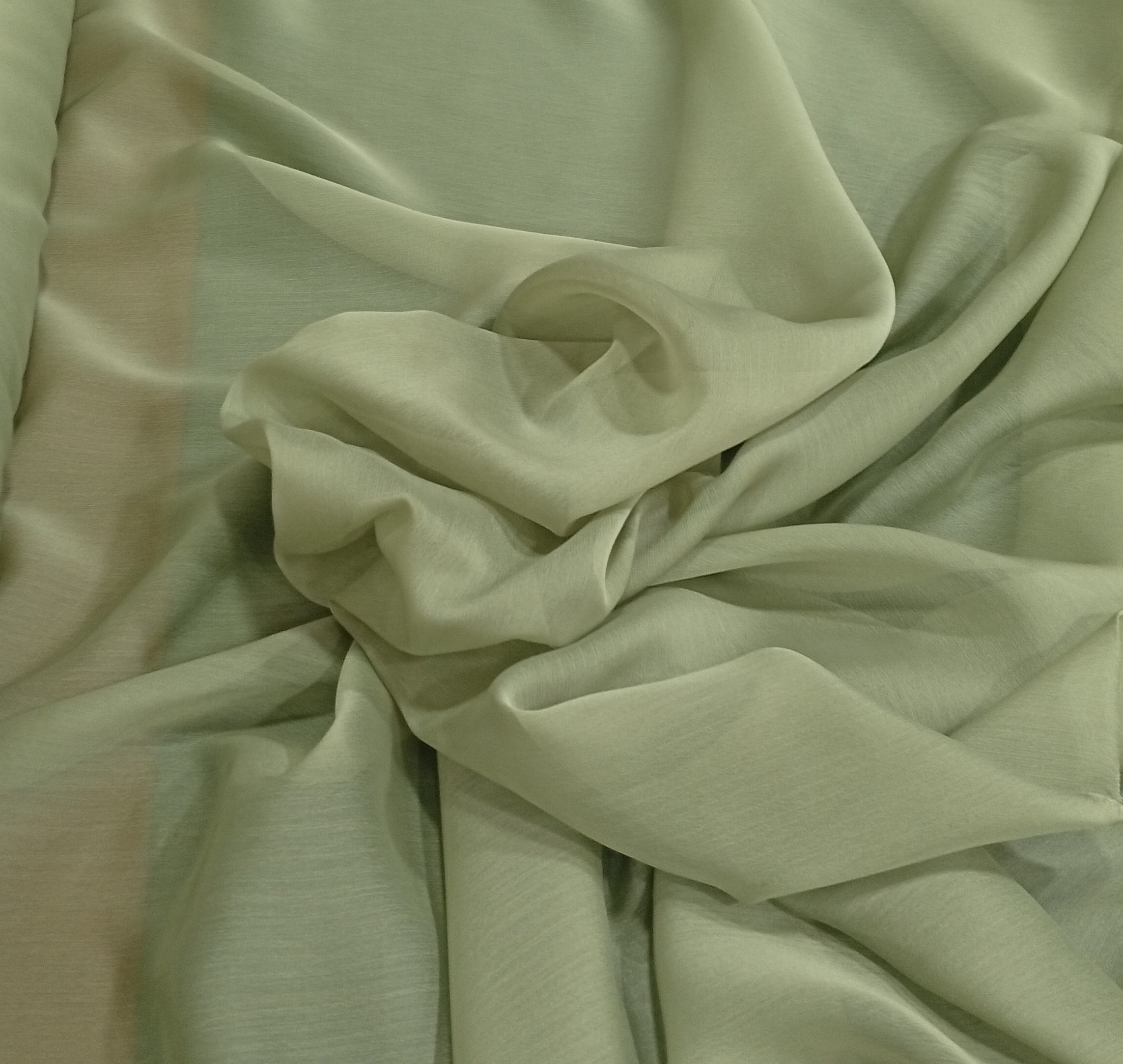 Tela gasa catiónica gasa verde 80, gasa color verde aceite